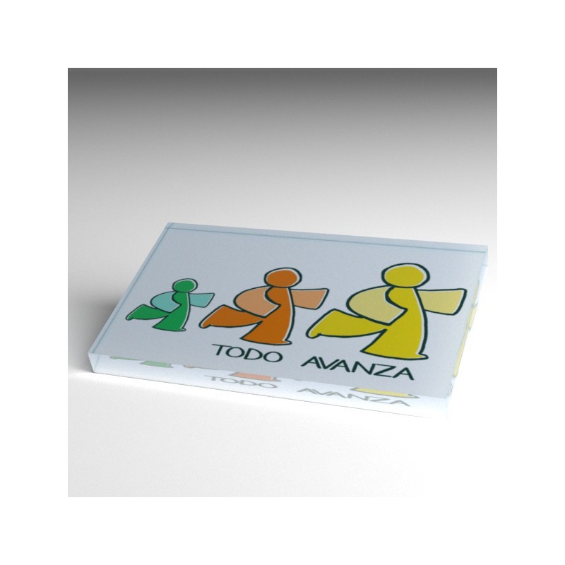 Placa Metacrilato rotulada